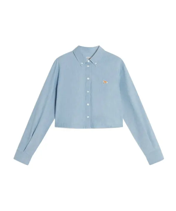 Maison Kitsuné Baby Fox Cropped Shirt
