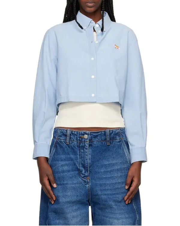 Maison Kitsuné Baby Fox Cropped Shirt