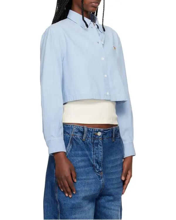 Maison Kitsuné Baby Fox Cropped Shirt