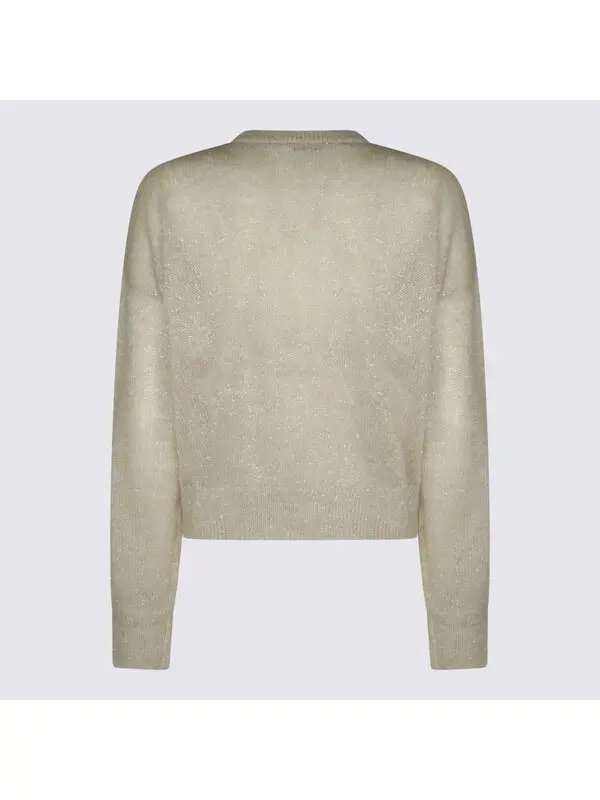 Brunello Cucinelli Long Sleeved Cardigan - Nude