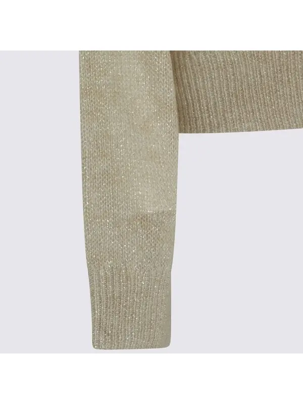 Brunello Cucinelli Long Sleeved Cardigan - Nude
