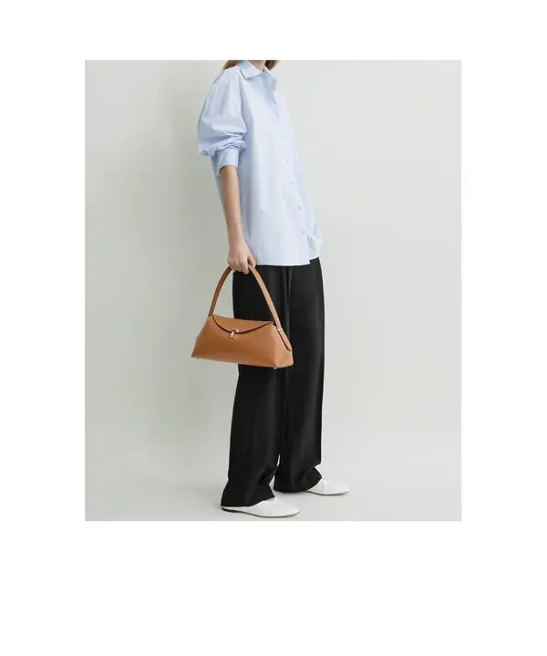 TOTEME T-lock Top Handle Bag - Tan