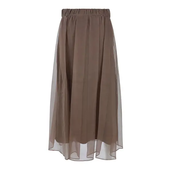Brunello Cucinelli Flared Midi Skirt