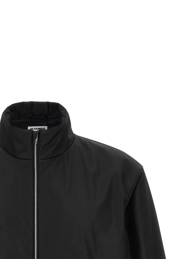 JIL SANDER Technical Zip Jacket - Black