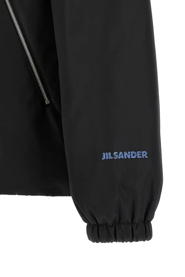 JIL SANDER Technical Zip Jacket - Black