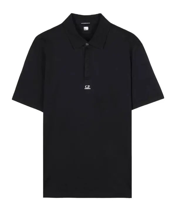 C.P. COMPANY Logo-patch Polo Shirt