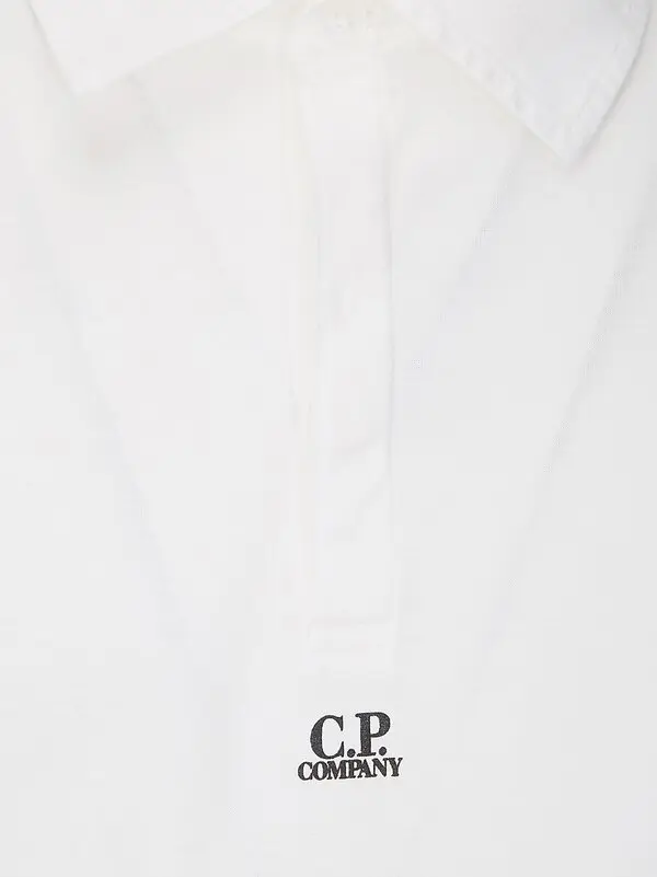 C.P. COMPANY Short Sleeve Logo Polo Shirt