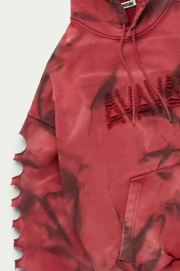 AVAVAV Distressed Logo Hoodie