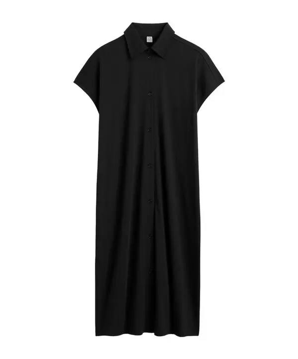 TOTEME Button-fastening Sleeveless Midi Shirt Dress