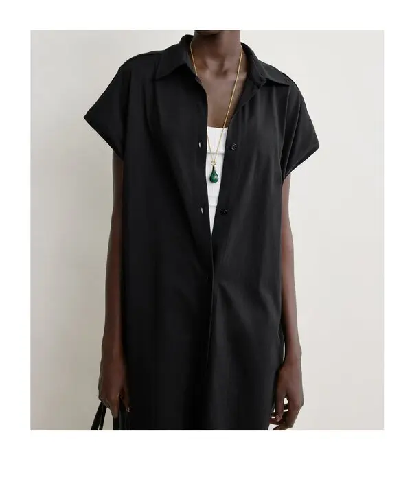 TOTEME Button-fastening Sleeveless Midi Shirt Dress
