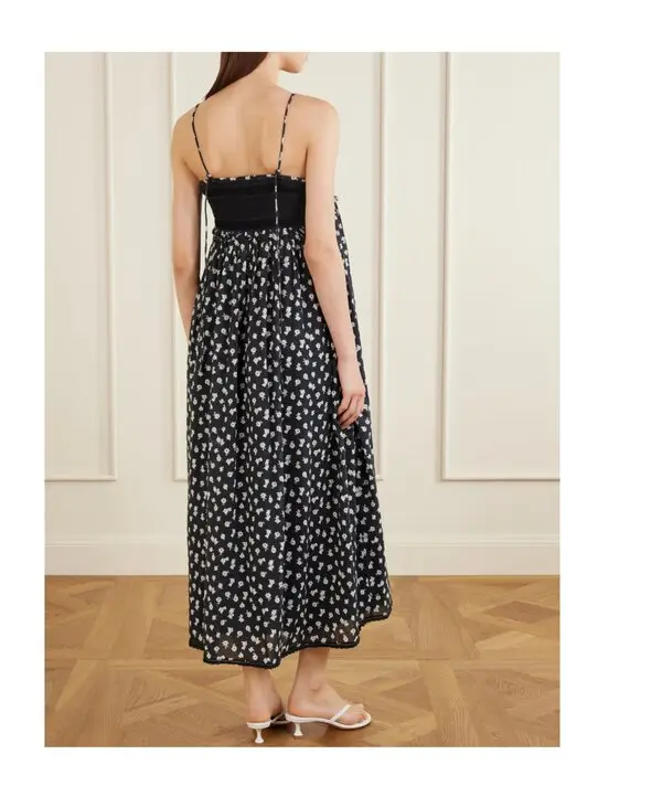 Posse Slip Dress With Floral Print And Lace Details