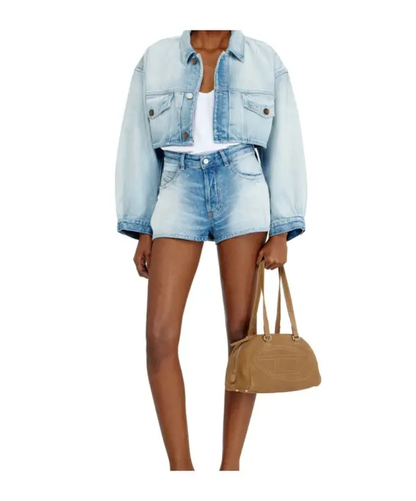 DIESEL® 1dr Dome Suede Tote Bag