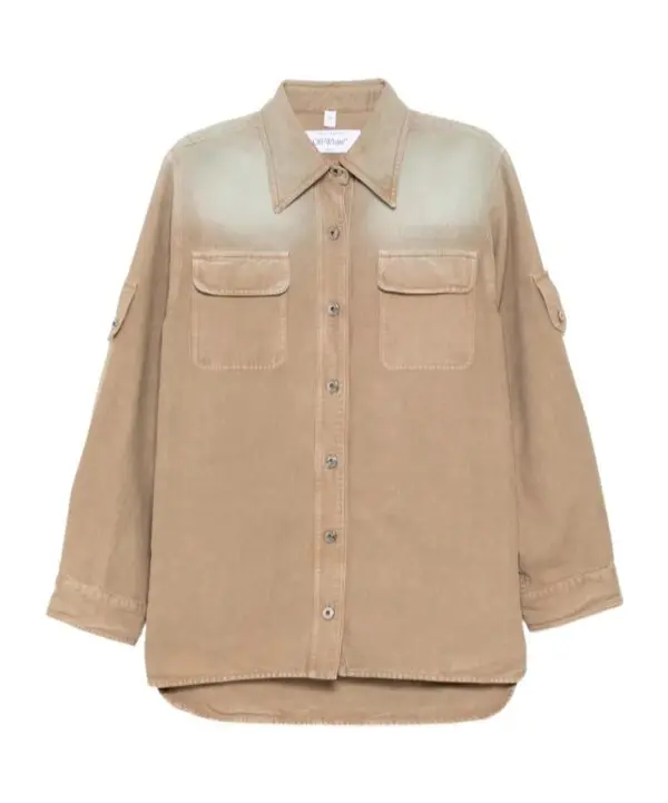 Off-White Spray Effect Shirt Jacket