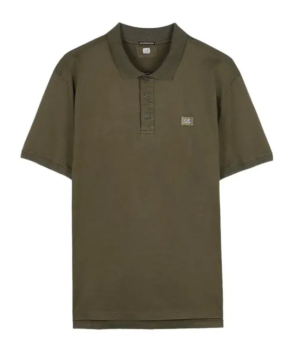 C.P. COMPANY Logo Patch Polo Shirt