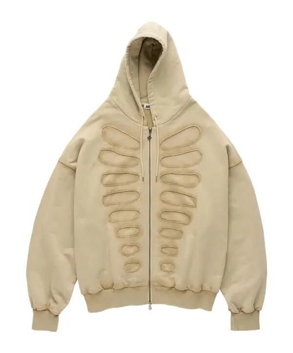 AVAVAV Embossed Zip-up Hoodie - No