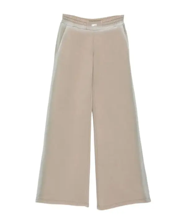 Off-White Wide-leg Cropped Trousers With Logo Detail