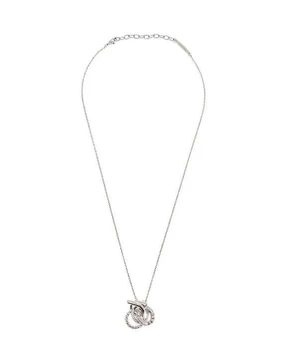 FERRAGAMO Gancini Pendant Necklace - Silver