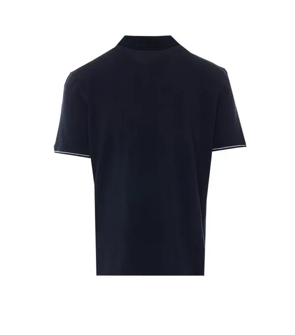 C.P. COMPANY Logo Piqué Polo Shirt - Black