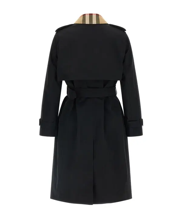 Burberry Single-breasted Trench Coat - Black