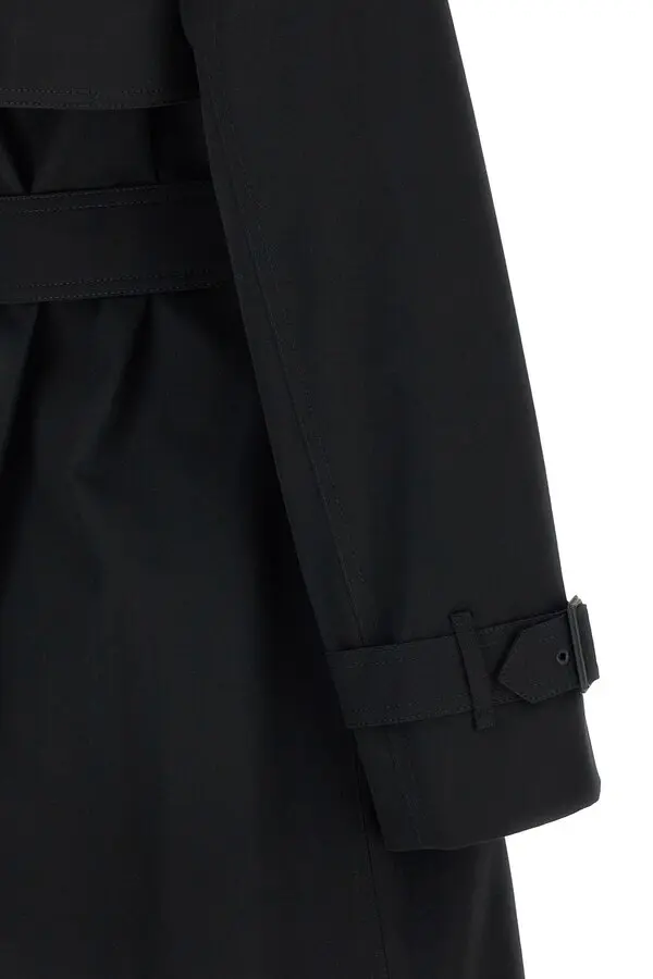 Burberry Single-breasted Trench Coat - Black