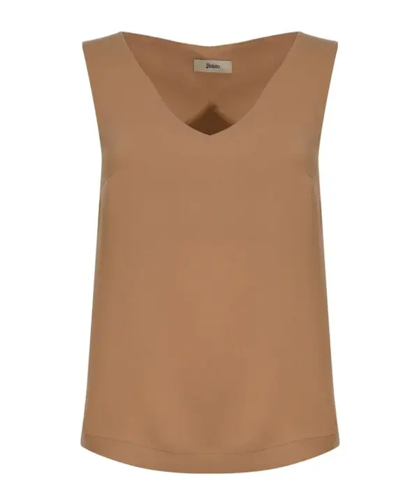 Herno V-neck Sleeveless T-shirt