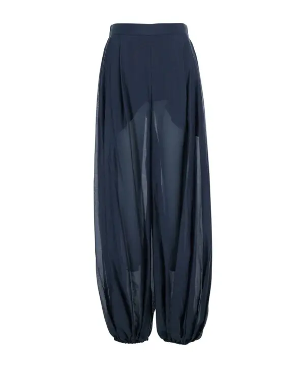 SEMICOUTURE Elastic Waist Pleated Trousers