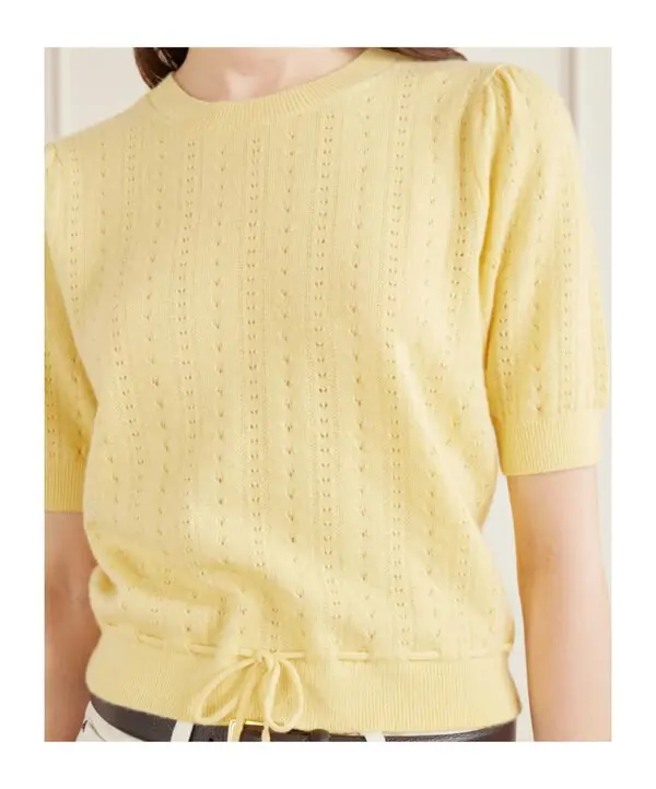FRAME Charm Drawstring Waist Sweater
