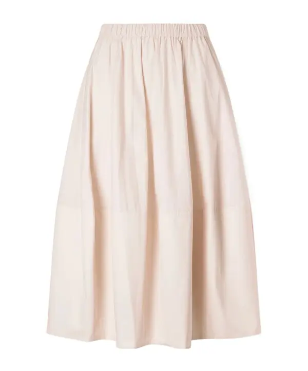 Co Bubble Paneled Midi Skirt - Babypink