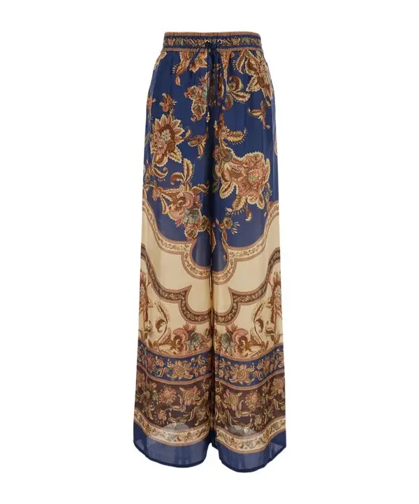 Zimmermann Baroque Print Silk Shirt - Brown