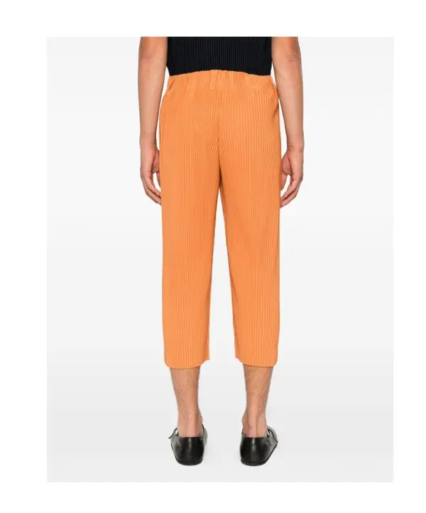 Issey Miyake Homme Plissé Cropped Plissé Trousers
