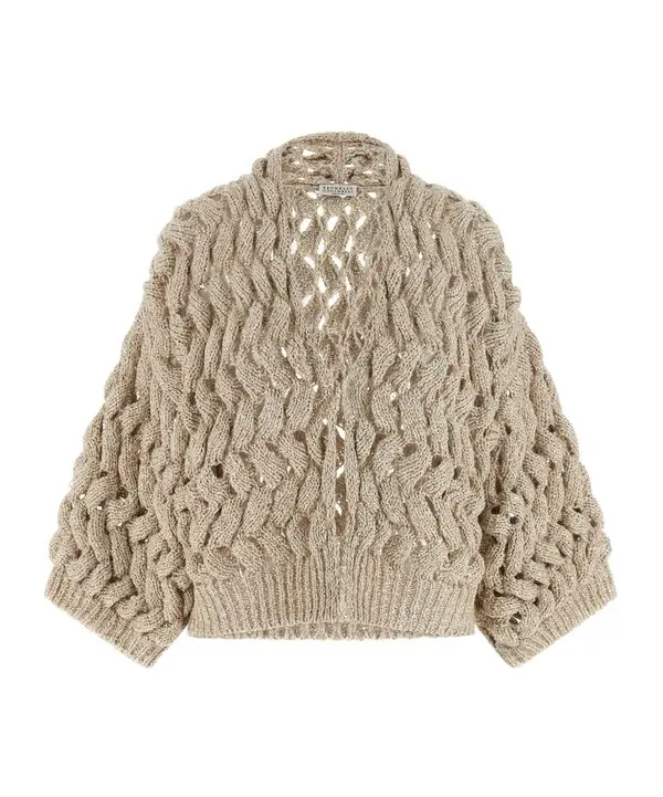 Brunello Cucinelli Chunky Knit Openwork Cardigan