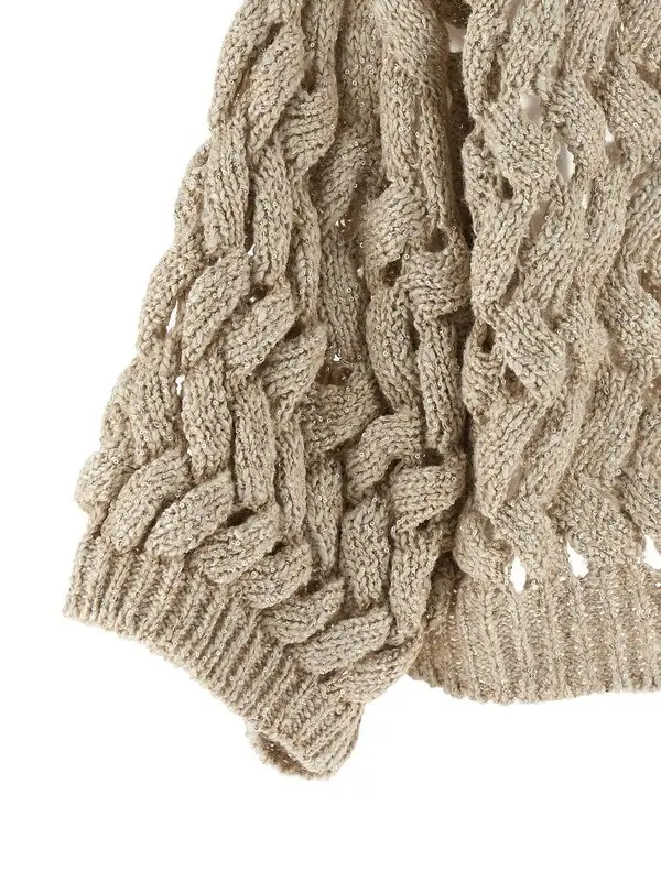 Brunello Cucinelli Chunky Knit Openwork Cardigan