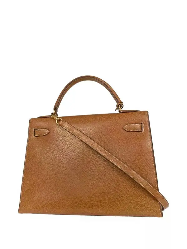 Hermès 1994 Pigskin Kelly 32 Sellier Handbag - Brown