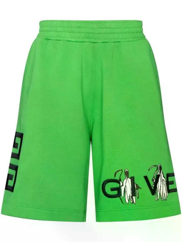Givenchy X John Smith Logo Print Track Shorts