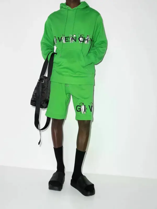 Givenchy X John Smith Logo Print Track Shorts