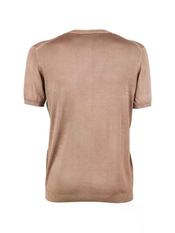BRANDO Fine-knit Short-sleeve T-shirt