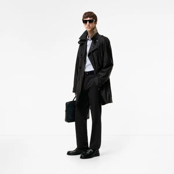 Burberry Mid-length Nylon Leadenham Trench Coat