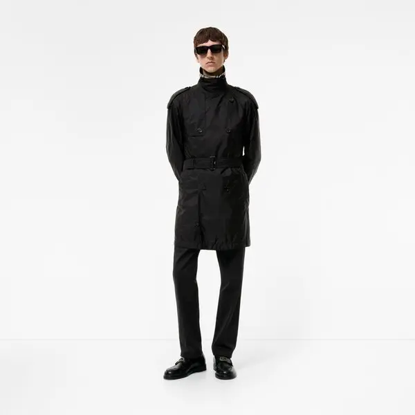 Burberry Mid-length Nylon Leadenham Trench Coat