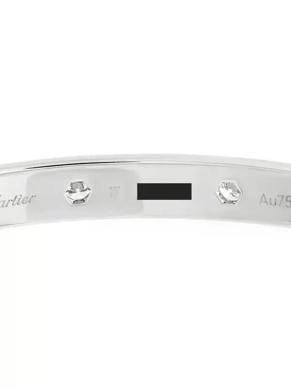 Cartier Love Diamond Bracelet In 18k White Gold