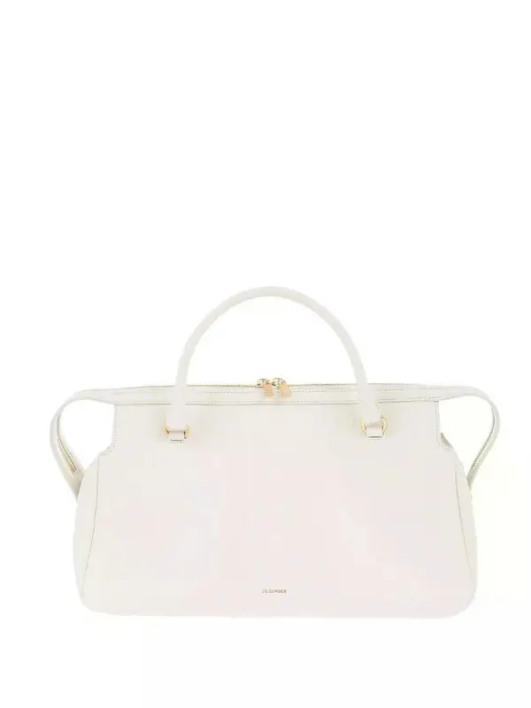 JIL SANDER Leather Tote Bag - White