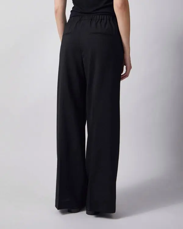HOUSE OF DAGMAR Elastic Waist Wool Trousers