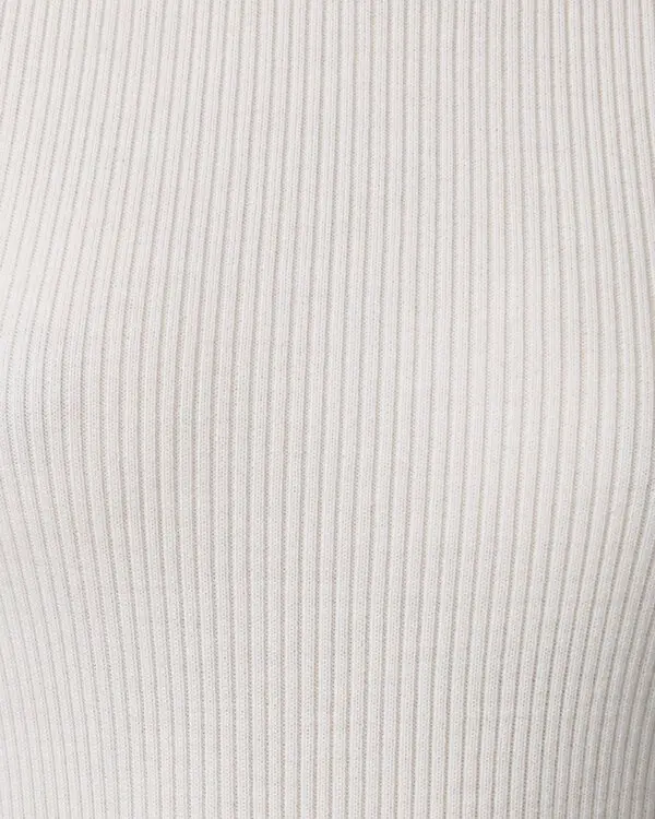 Stylein Fitted Sleeveless Ribbed Knit Turtleneck Top