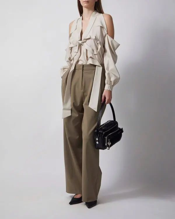 Acne Studios Cut-out Bow Blouse