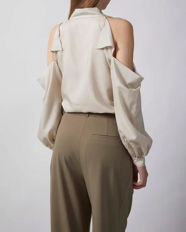 Acne Studios Cut-out Bow Blouse