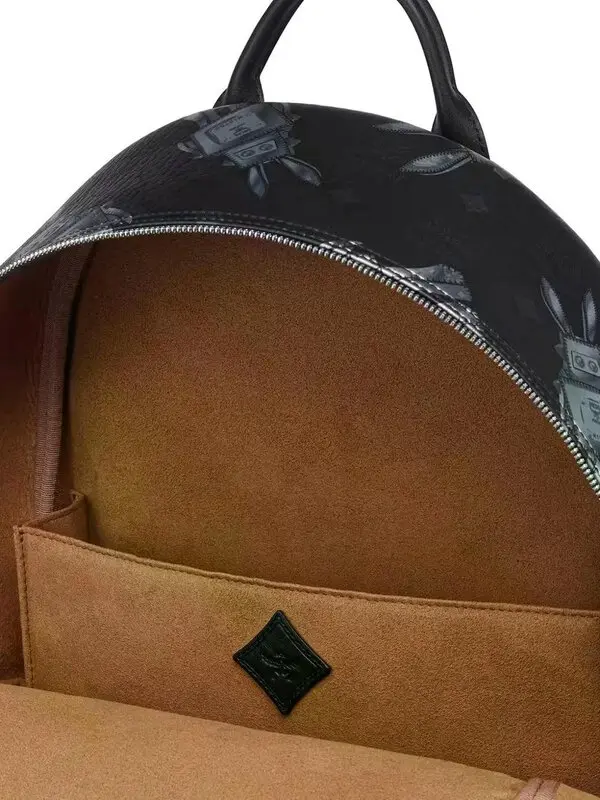 Mcm Rabot Visetos Rabbit Motif Backpack