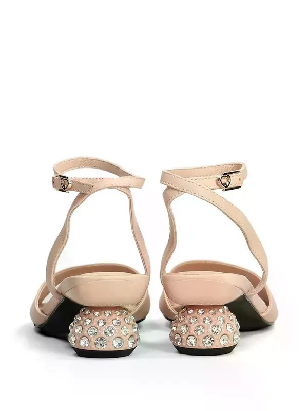 GOLD & ROUGE Embellished Sandals - Pink