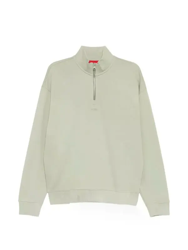 Hugo Quarter-zip Logo-embroidered Sweater