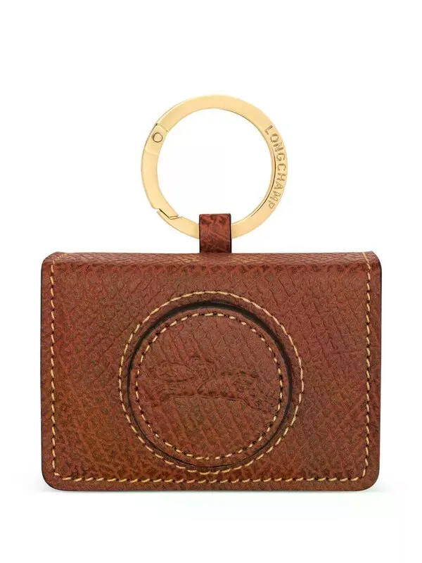 Longchamp Logo-engraved Key Ring - Brown