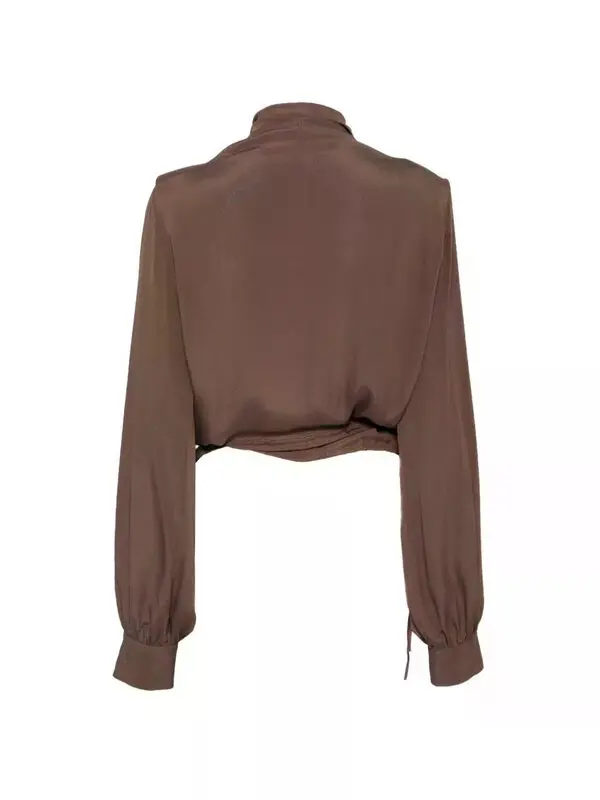 Federica Tosi Wrap-style Pussy-bow Blouse