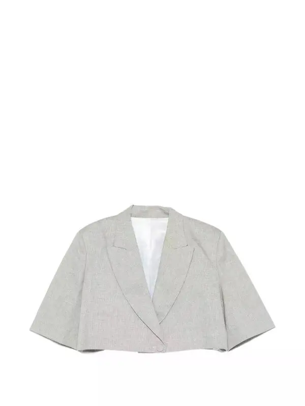 PT TORINO Cropped Jacket - Grey